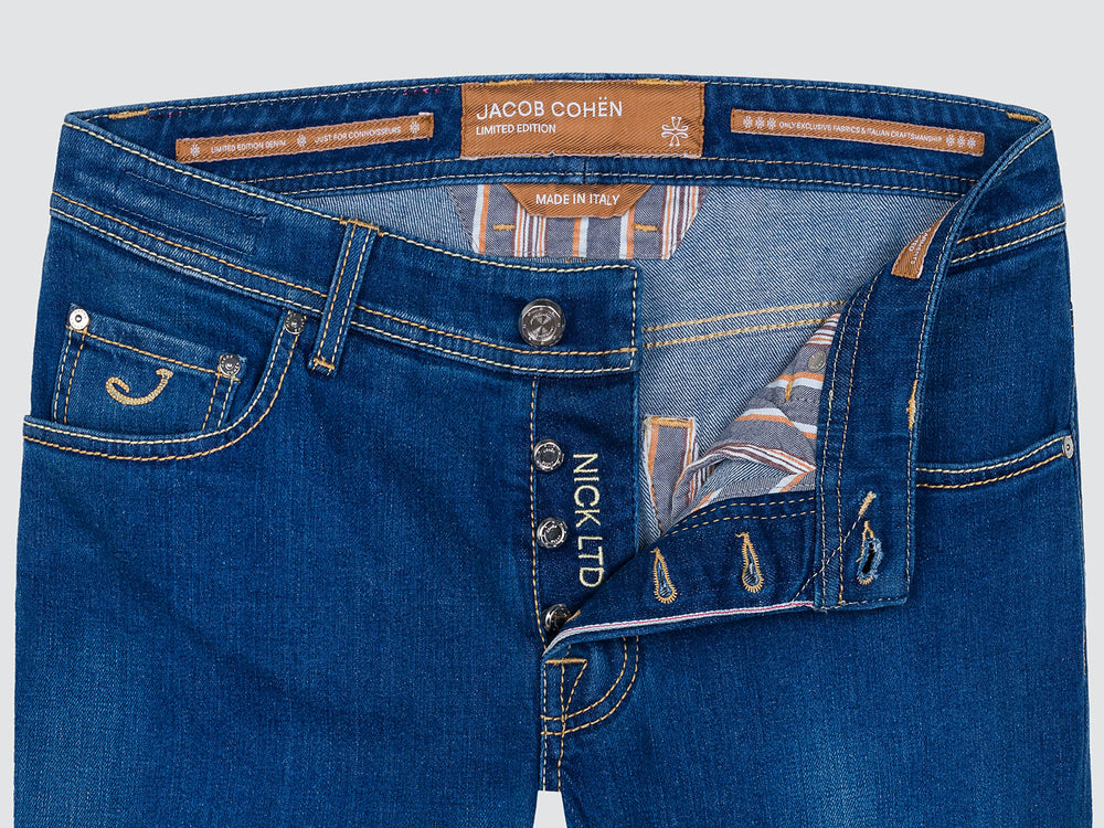 NICK STRETCH MID BLUE LIMITED EDITION JACOB COHEN