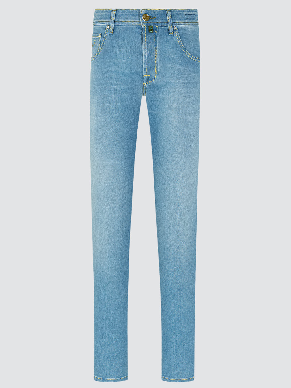 Scott Slim Carrot 5 Pocket Jeans in light Blue Comfort Denim